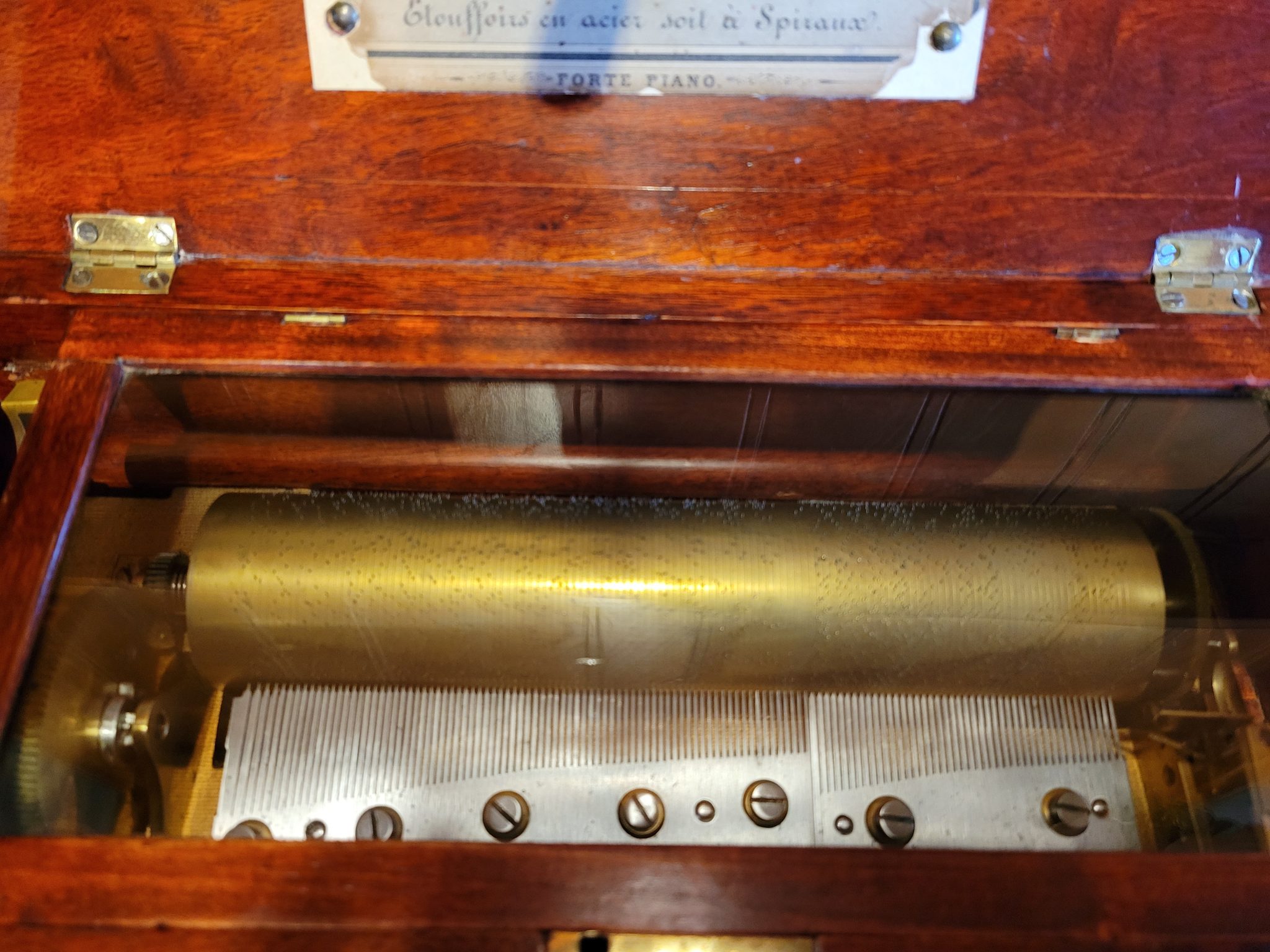 ラングドルフ「ピアノフォルテ」Langdorf Piano Forte Cylinder Music Box | 河口湖音楽と森の美術館